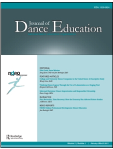 Journal of Dance Education | Red AGE