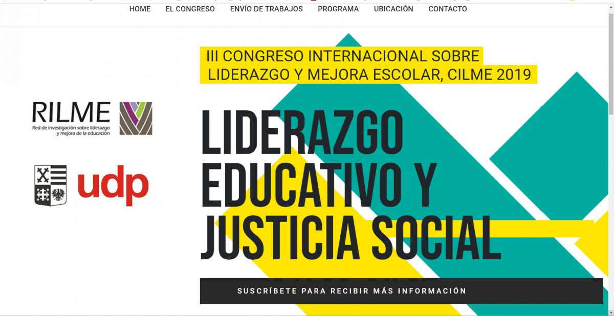 III CONGRESO INTERNACIONAL SOBRE LIDERAZGO Y MEJORA ESCOLAR, CILME 2019 ...