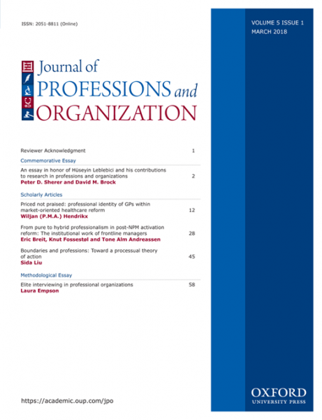 Journal of Professions and Organization | Red AGE